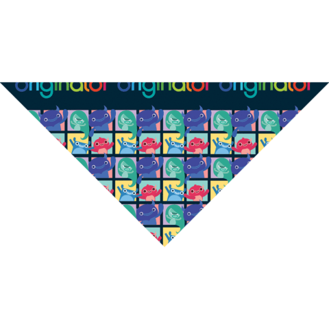 Full Color Digital Printed Triangles - Swag Wag Pet Promotions